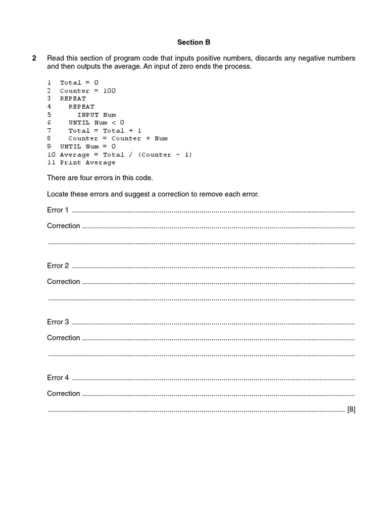 IG2 Paper 2 Section B Parctice Questions | PDF