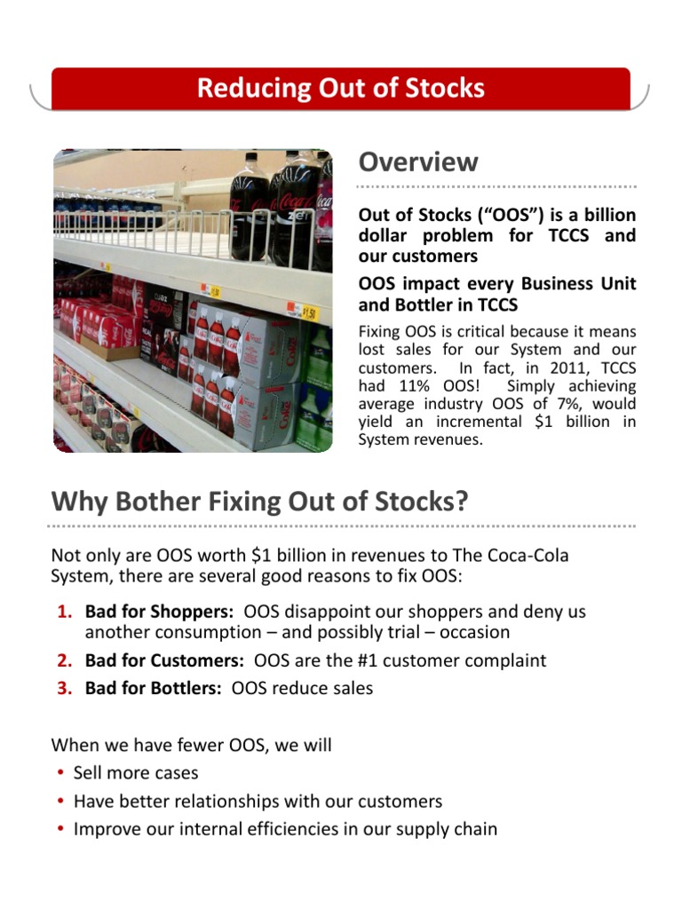 Reducing Out of Stocks with $1B Impact | PDF
