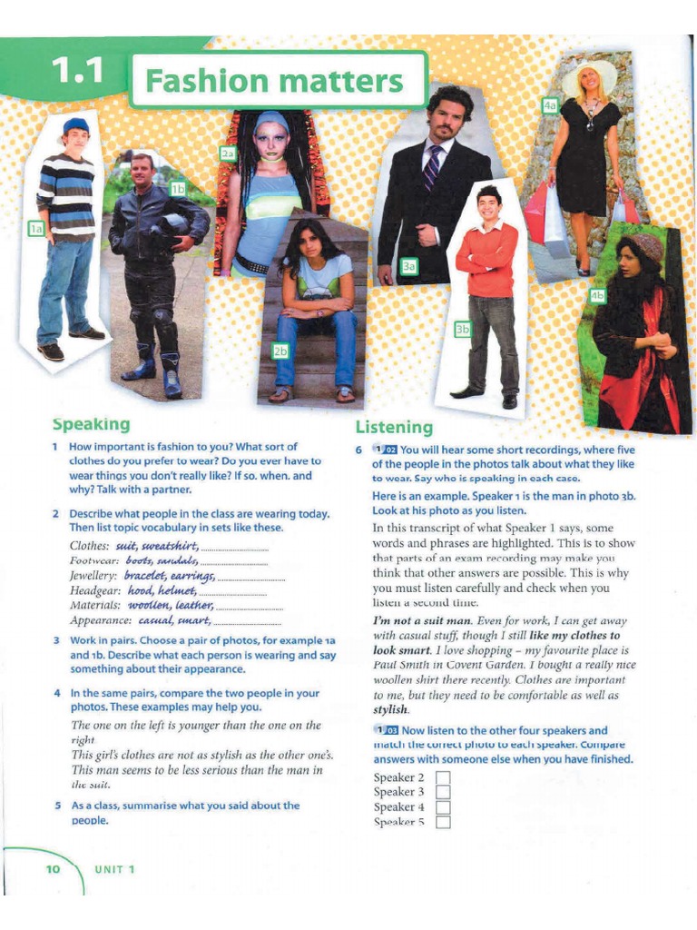 Objective First Unit 1 and 2 | PDF