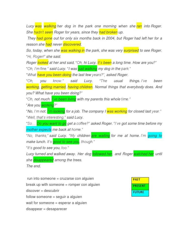 All Grammar Tenses Paragraph | PDF