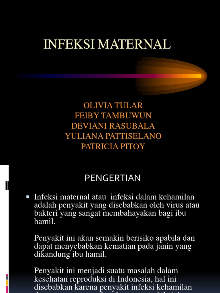 Maternitas-Infeksi Maternal. | PDF | Kesehatan Holistik