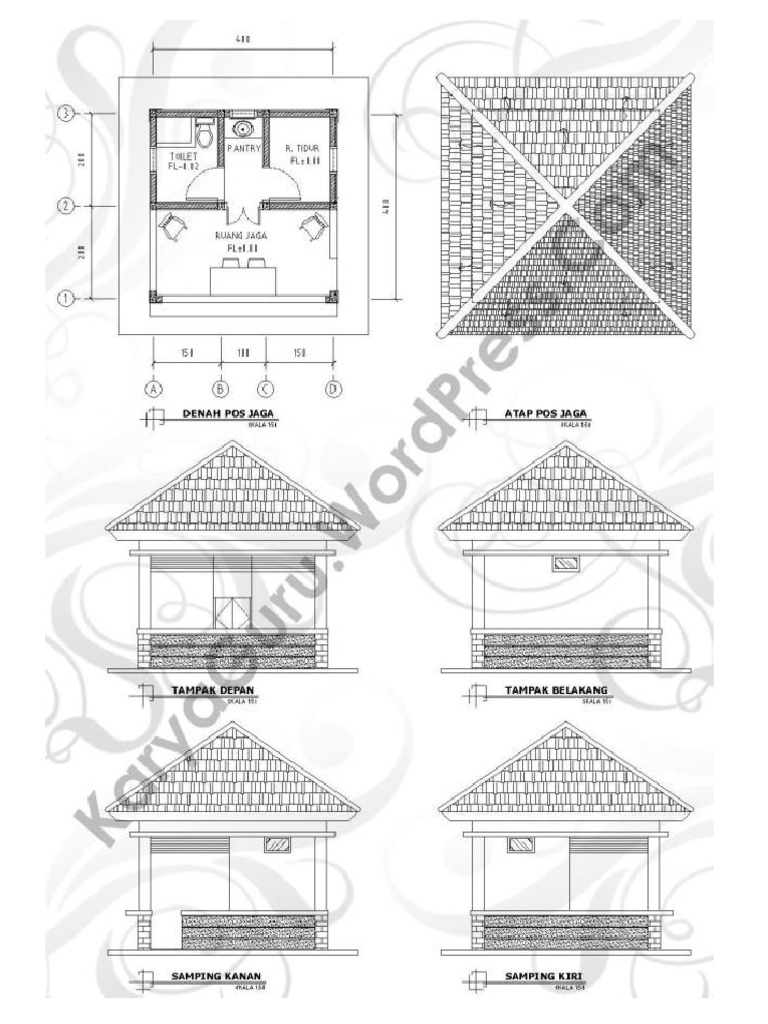 Contoh Design Pos Jaga | PDF