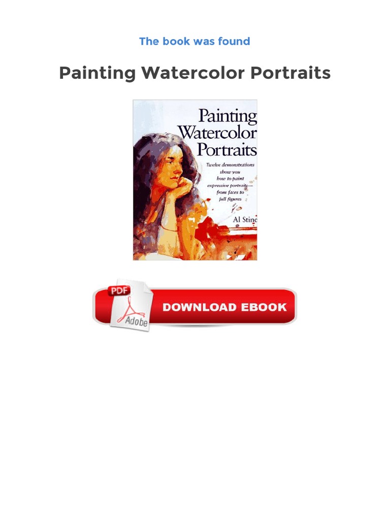 Free Ebooks Painting Watercolor Portraits PDF | PDF
