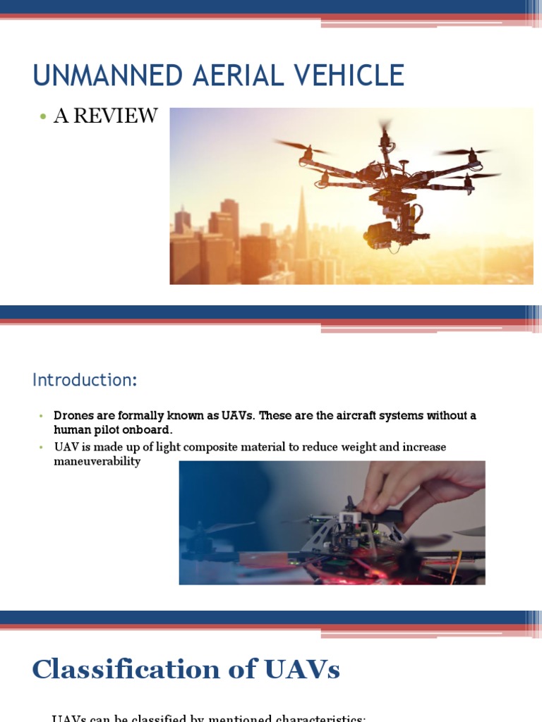 UNMANNED AERIAL VEHICLEppt | PDF