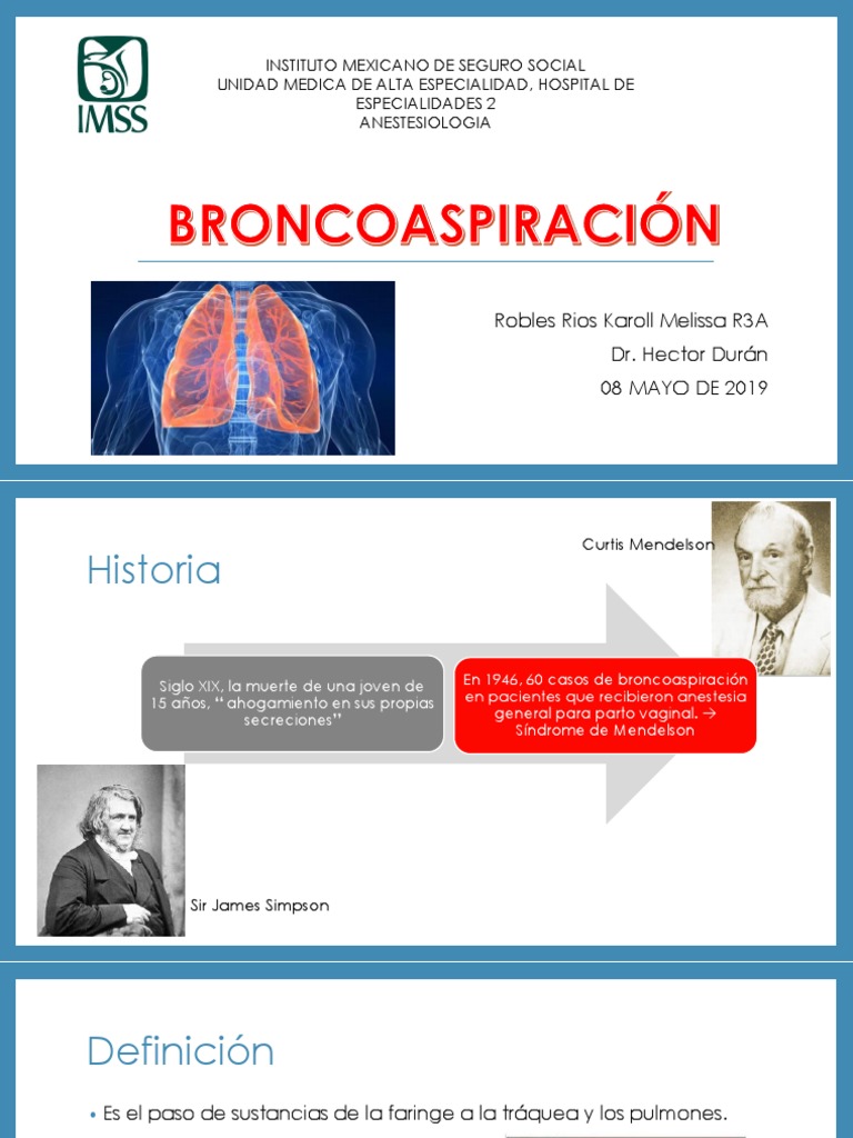 Broncoaspiración | PDF