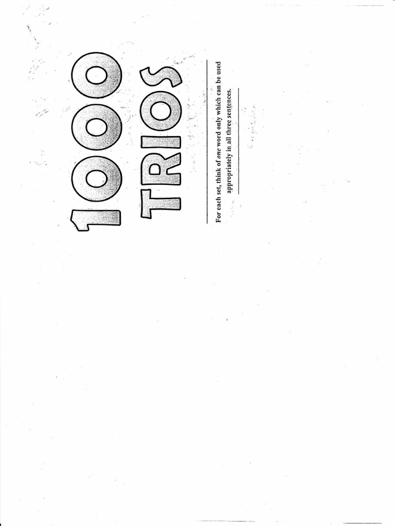 1000 Trios PDF | PDF