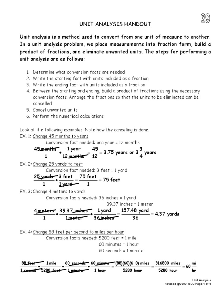 15 Math 930 UNIT ANALYSIS HANDOUT 2 | PDF