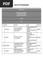 Federal Service Tribunal Cause List 2025 | PDF | Pakistan | Government ...