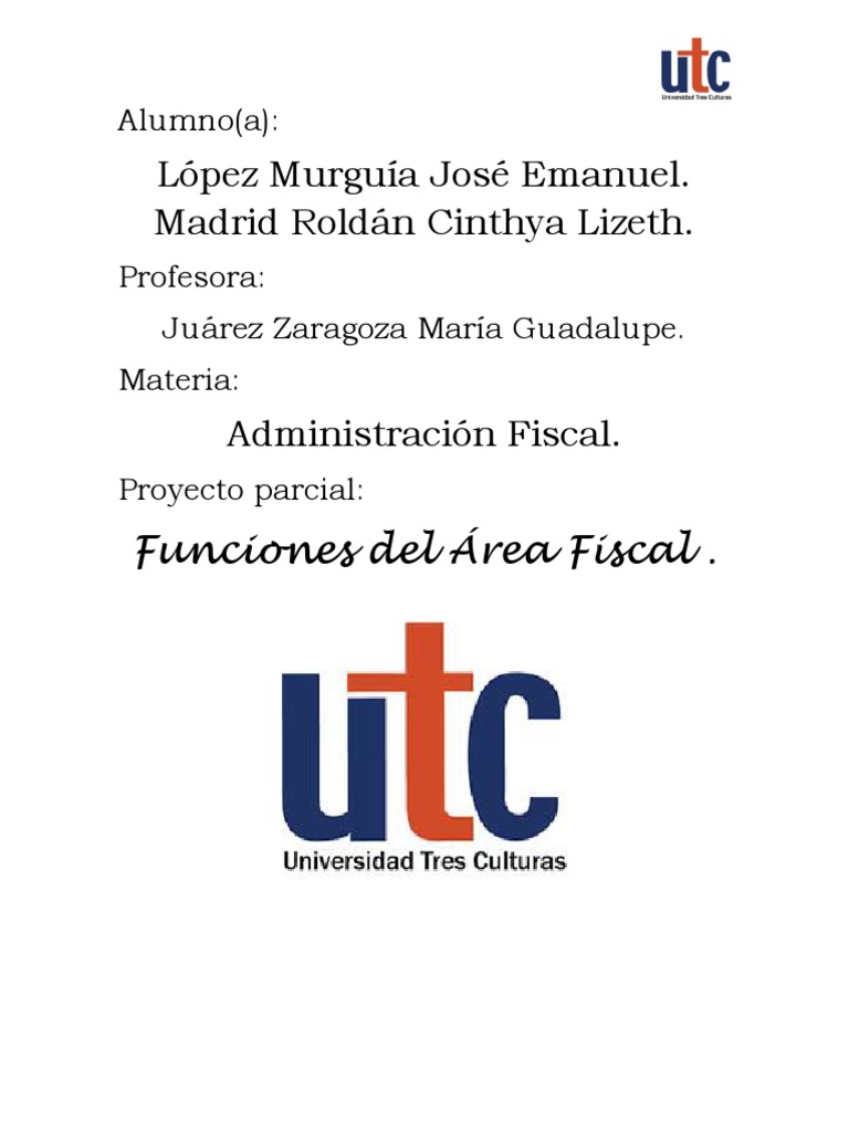 Funciones Del Area Fiscal | PDF
