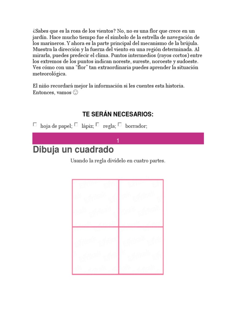Dibujar La Rosa de Los Vientos | PDF