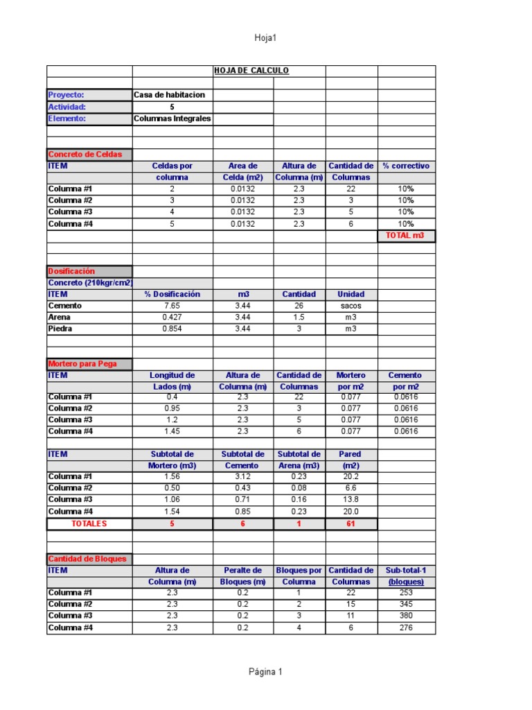 Columnas Integrales | PDF
