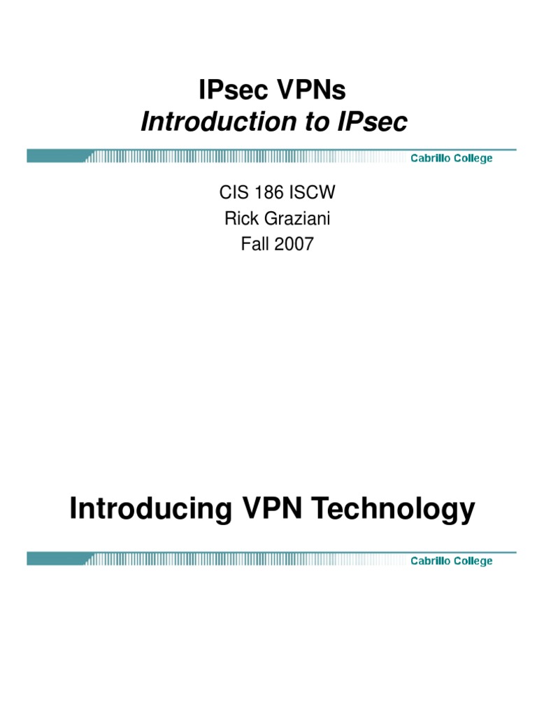 3a IPsec VPN | PDF