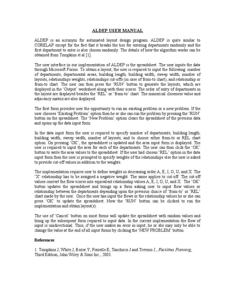 ALDEP | PDF | Spreadsheet | Computer Science