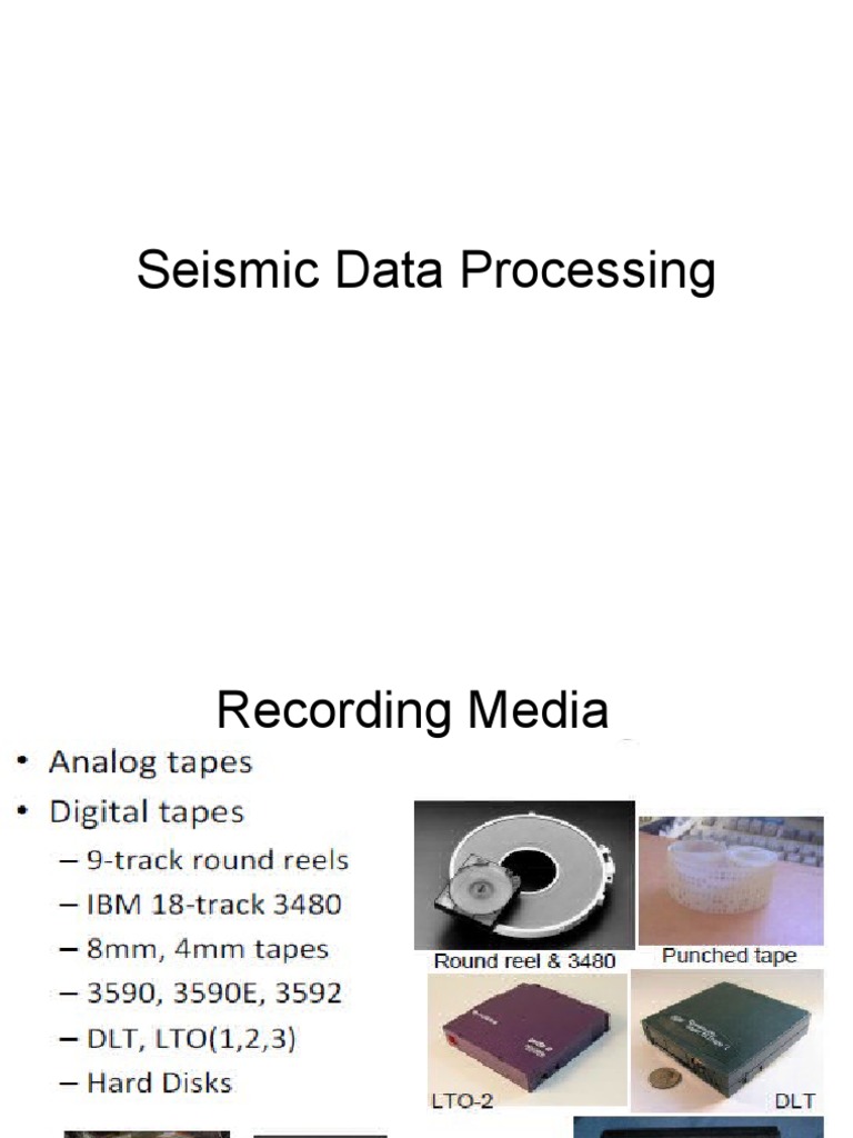 Seismic Data Processing Pdf Reflection Seismology Reflection