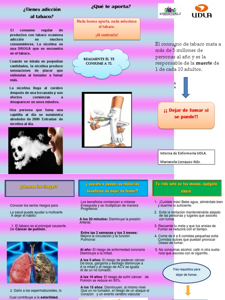 Triptico Antitabaco | PDF
