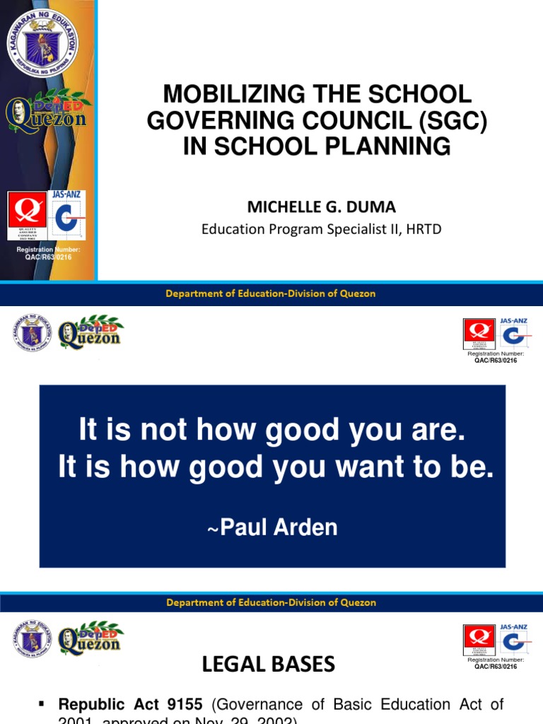 School Governing Council Overview | PDF | Governance | Teachers