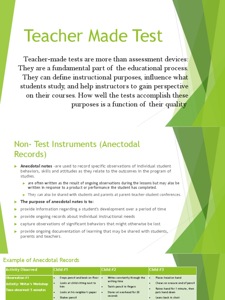 Teacher-Made-Test BEV | PDF | Educational Assessment | Teachers
