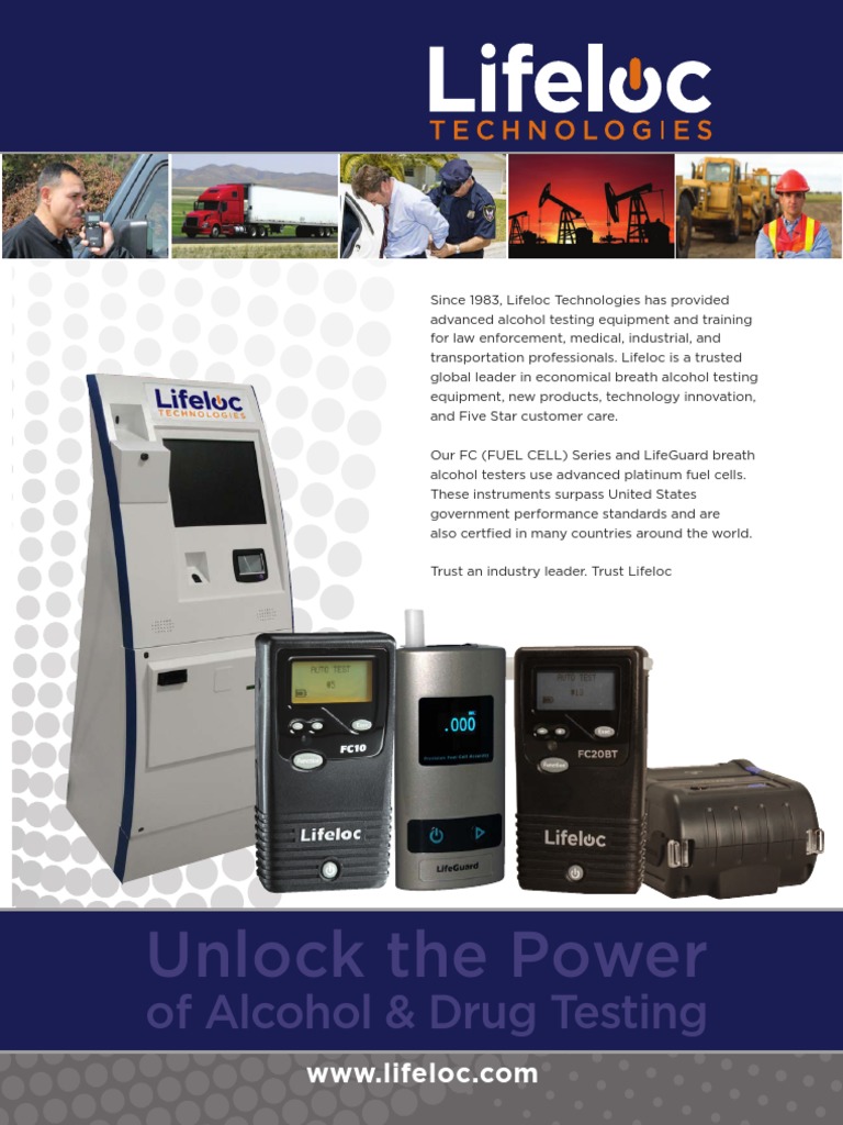 Brochure Lifeloc International | PDF | Drug Test | Calibration