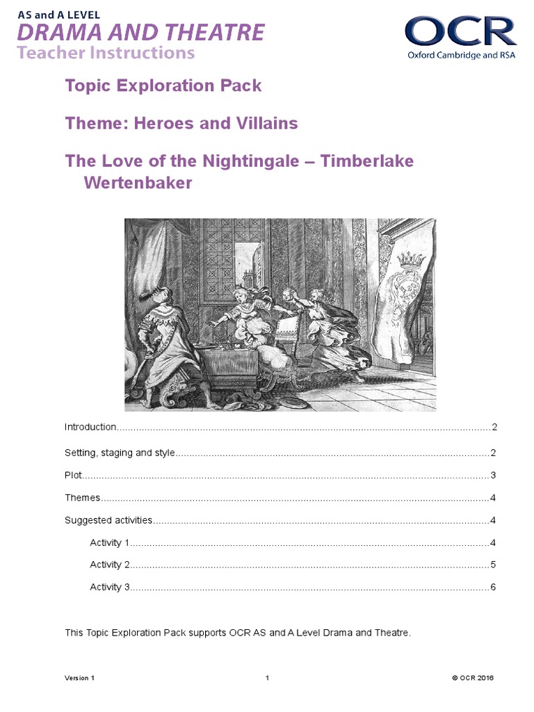 Set Text The Love of The Nightingale | PDF | Hero | Tragedy