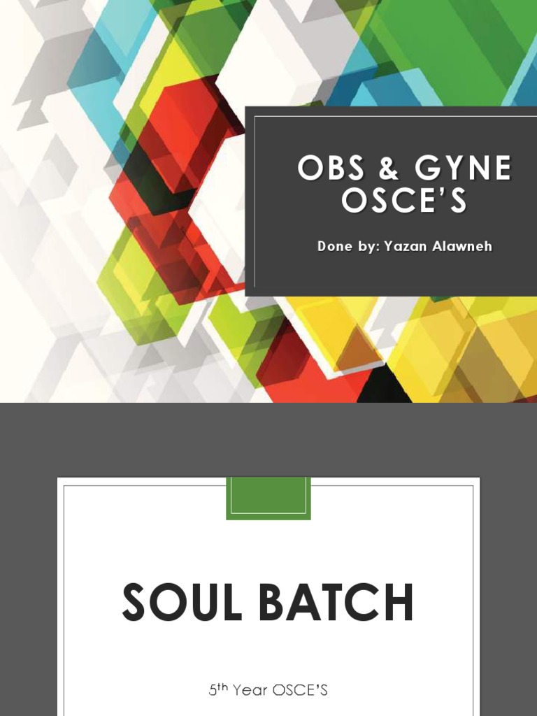 Obs & Gyne OSCE Cases | PDF | Miscarriage | Pregnancy