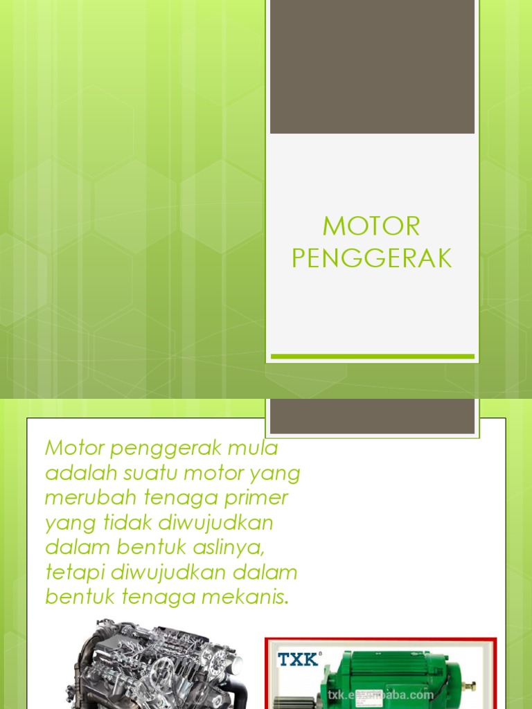 Motor Penggerak Mula | PDF
