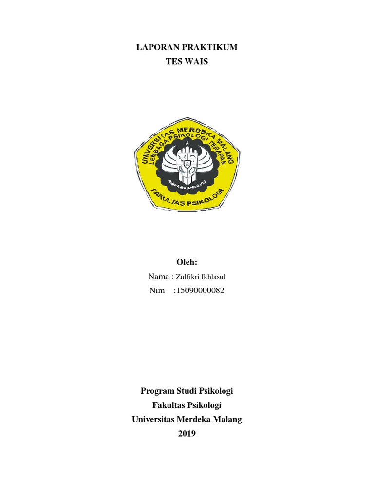 Skoring Tes WAIS dan Hasil Praktikum | PDF