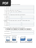 Worksheet Math Tahun 6 (Nombor Dan Operasi) | PDF