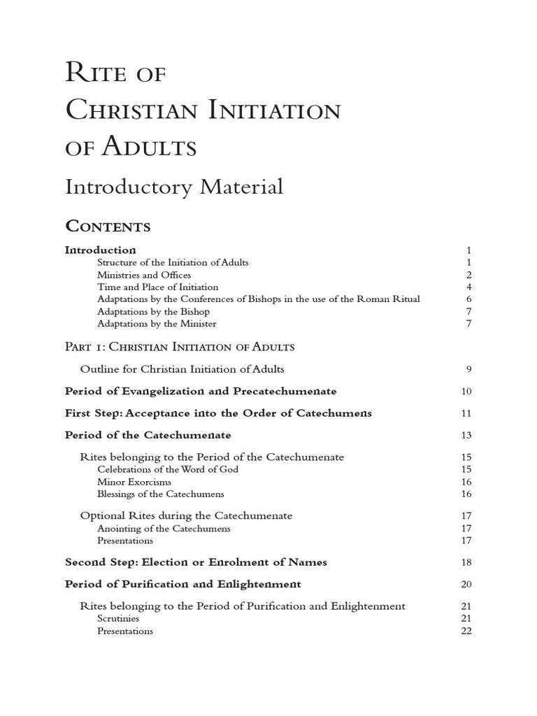 Rcia PDF | PDF | Eucharist | Second Vatican Council