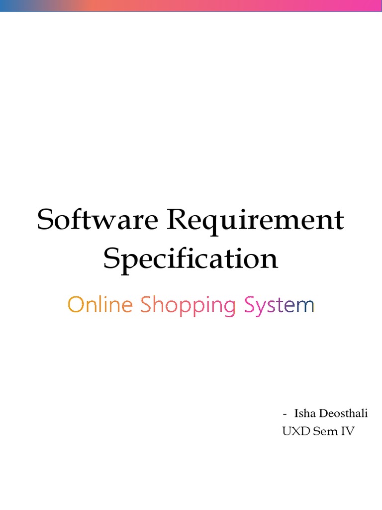 Software Requirement Specification | PDF | World Wide Web | Internet & Web