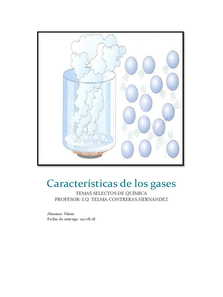 Características de Los Gases | PDF | Gases | Temperatura
