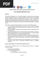 Multigrade Monitoring and Evaluation Tool | PDF | Learning | Education Theory