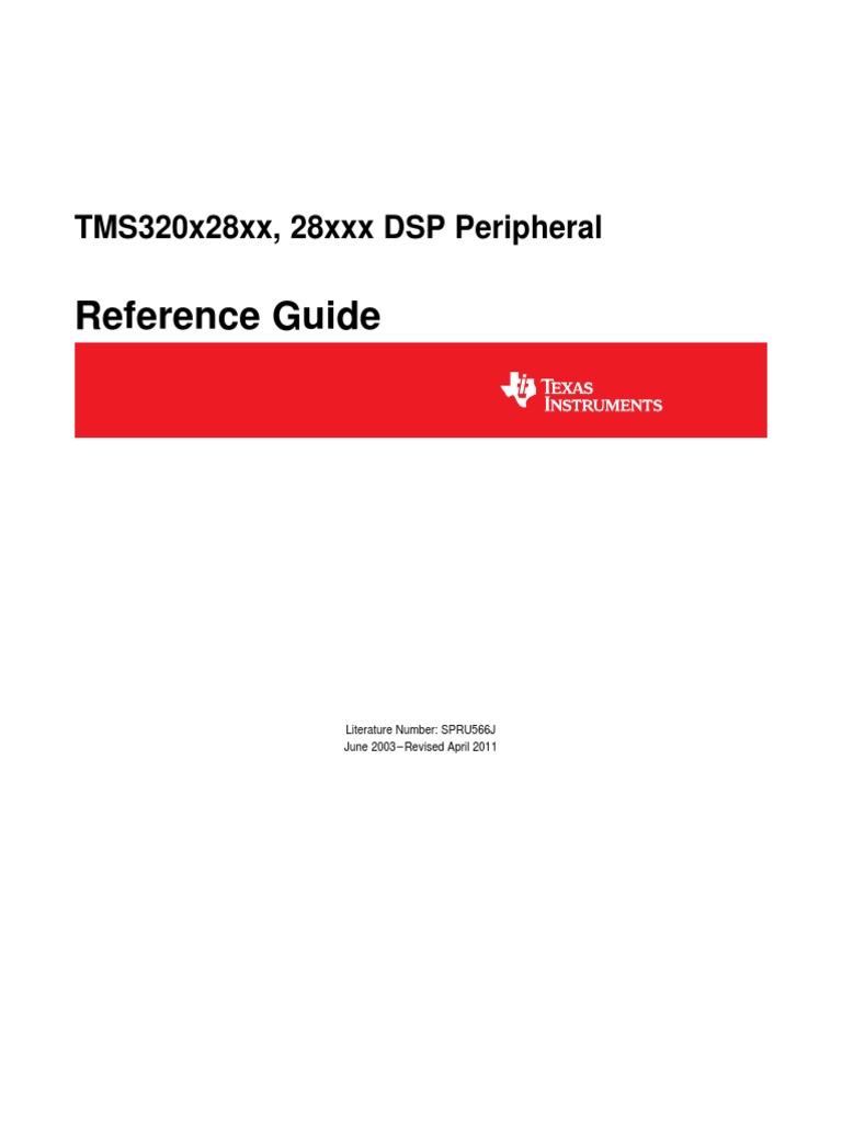 TMS320x28xx, 28xxx DSP Peripheral PDF | PDF | Central Processing Unit | Analog To Digital Converter