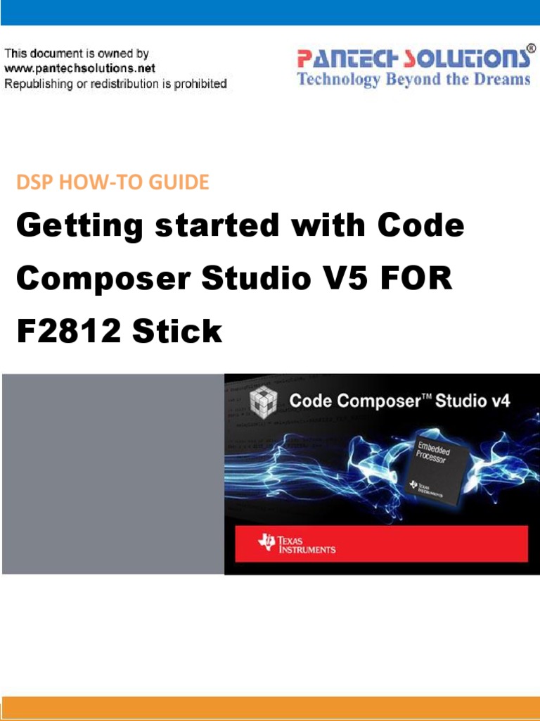 Getting Started With Code Composer Studio V5.5 For F2812 Stick | PDF ...