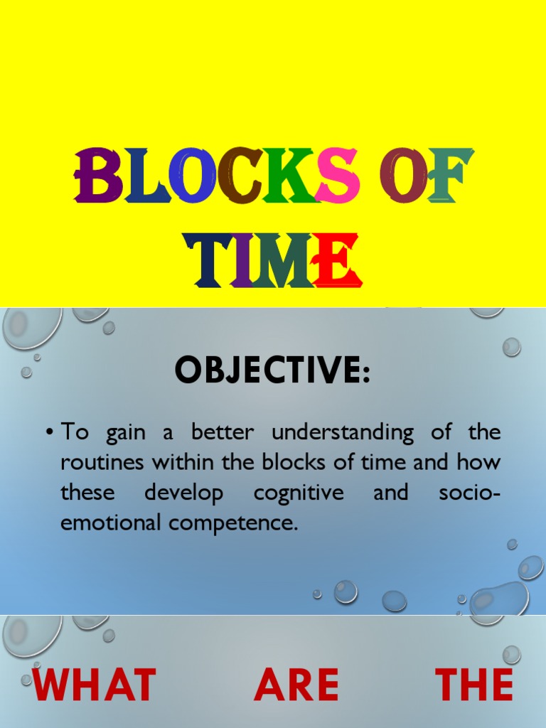 Blocks of Time | Download Free PDF | Literacy | Learning
