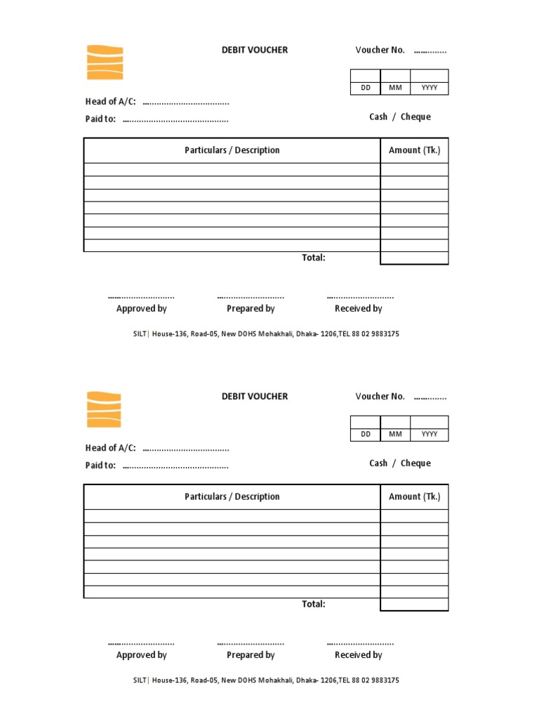 Voucher Format-FINAL | PDF | Business Documents | Financial Services