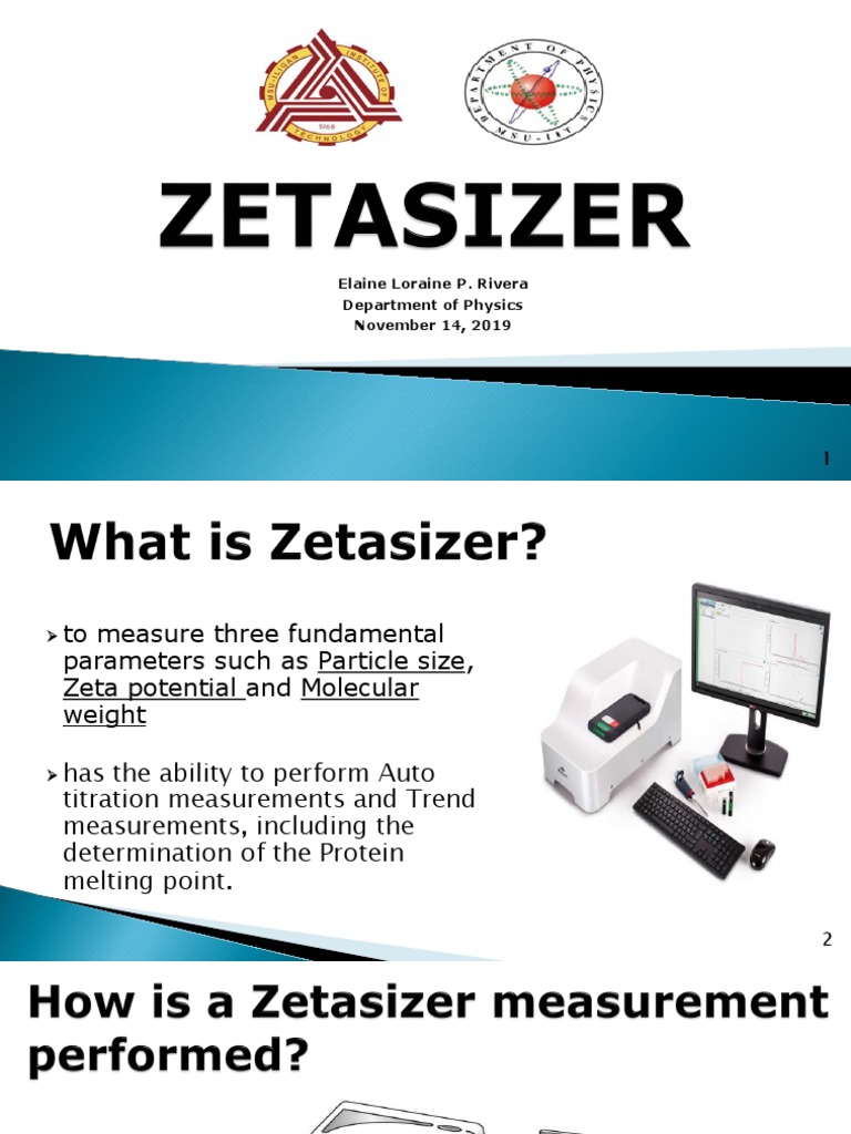 Zetasizer Principles and Measurements | PDF | Computers | Technology ...