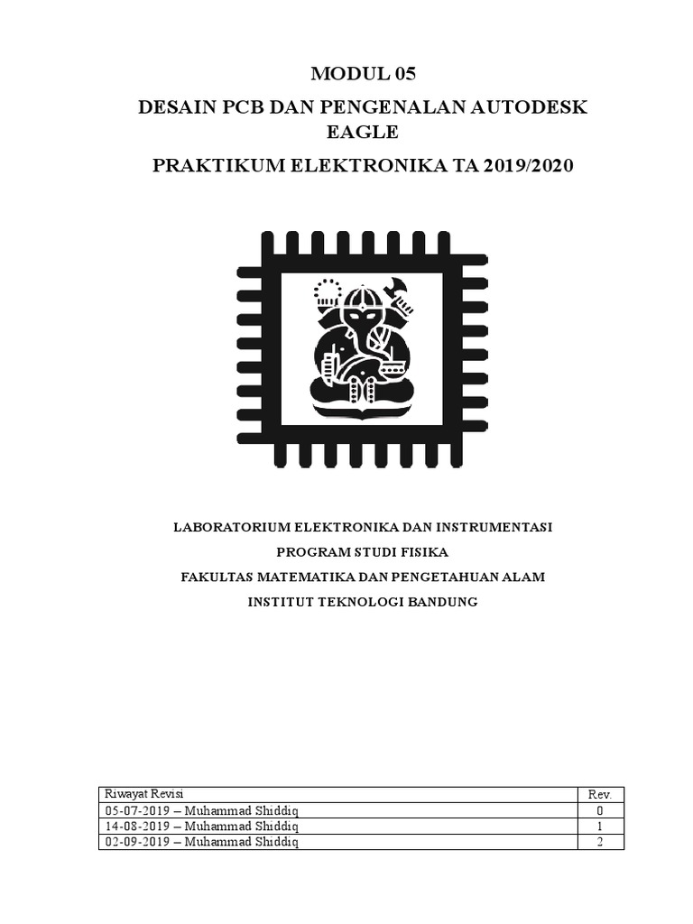 Modul 5 - Desain PCB Dan Pengenalan Autodesk Eagle PDF | PDF