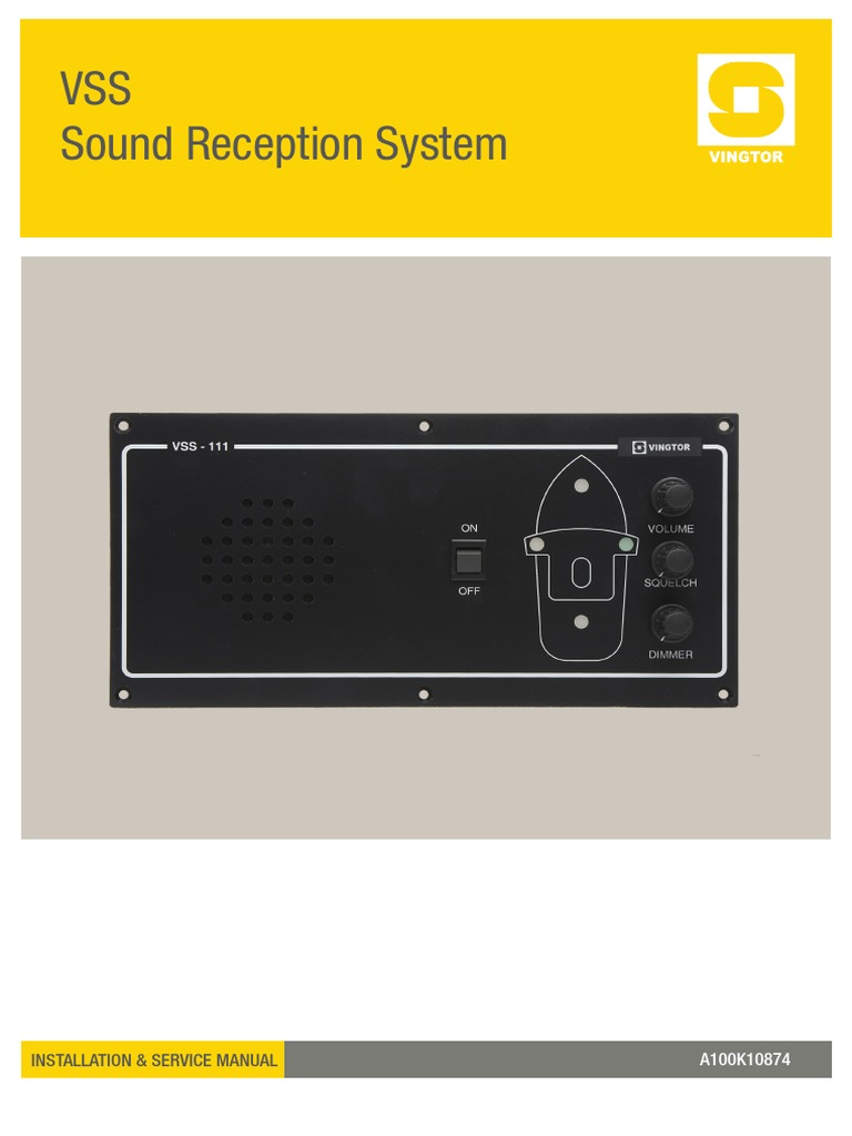 A100K10874 - VSS Installation and Service Manual | PDF | Technology ...