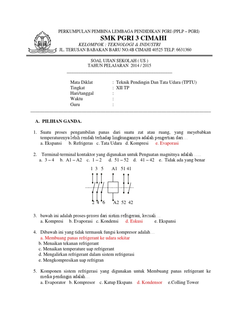 Soal Uas Tptu 2014 - 2015 Edtn New | PDF