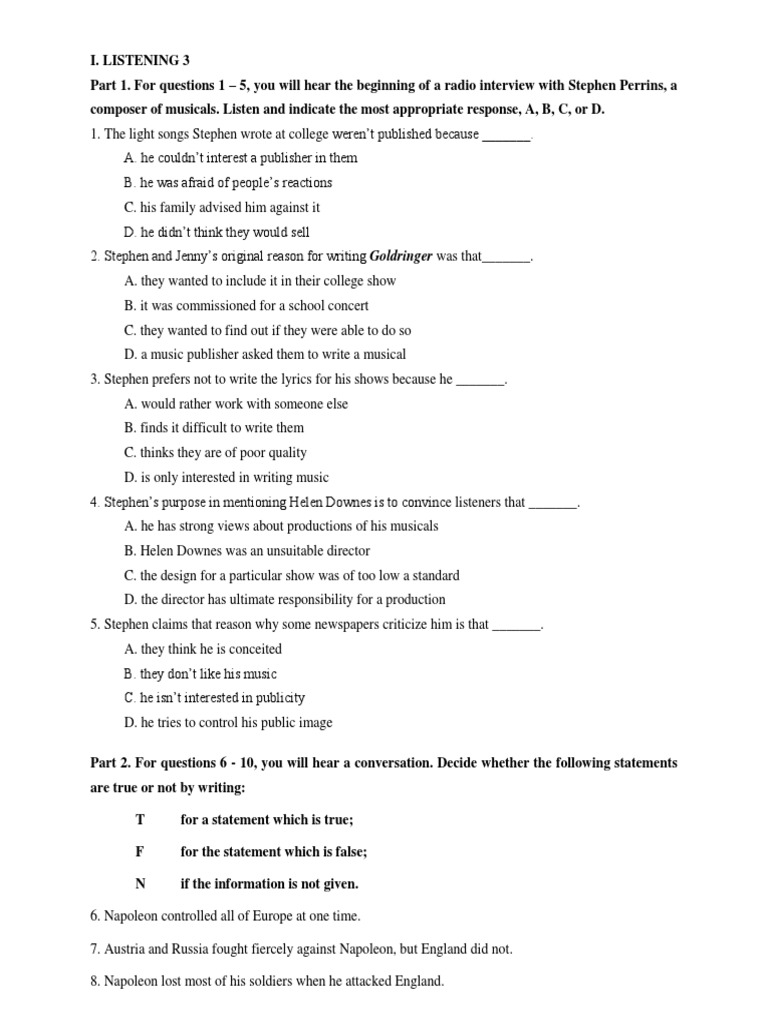An Analysis of a Radio Interview with Musical Composer Stephen Perrins ...