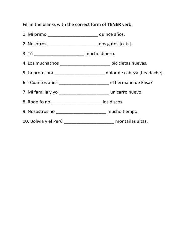 18-El Verbo TENER and Its Use Counting Numbers Till 100-07-Aug ...