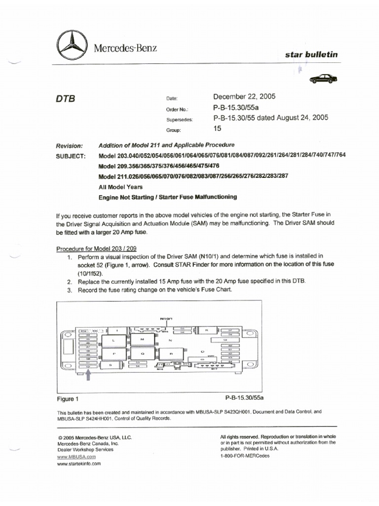 Mercedes w211 Front Sam Module | PDF