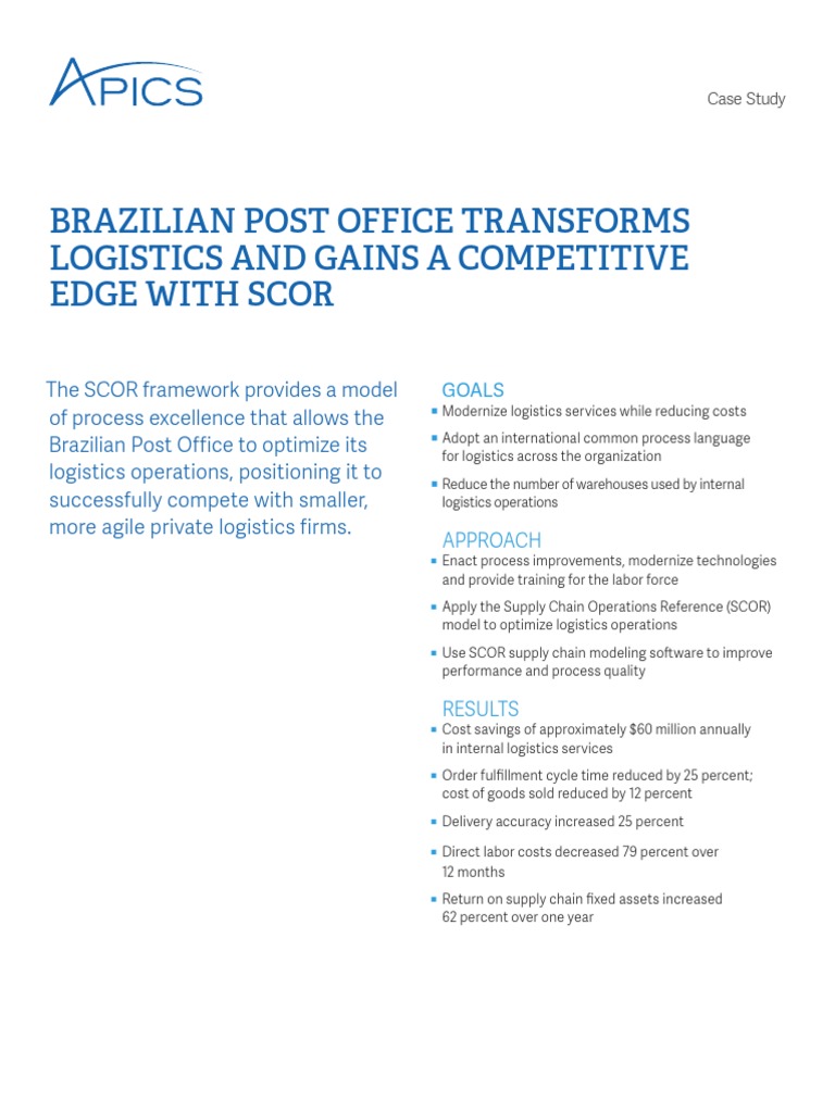Brazil Post Office Case Study | PDF | Business