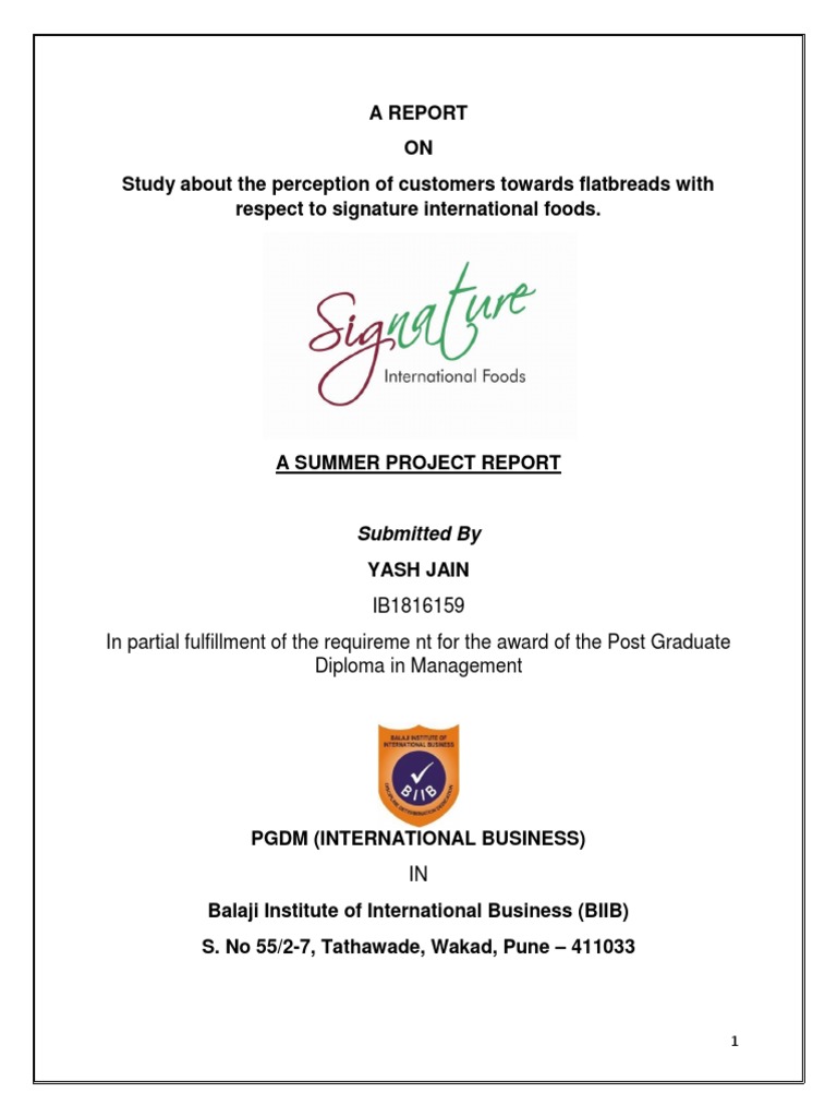 Yash Project Report | PDF