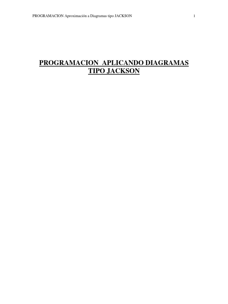 Diagramas Jackson en Programación | PDF | Estructura de datos de matriz ...