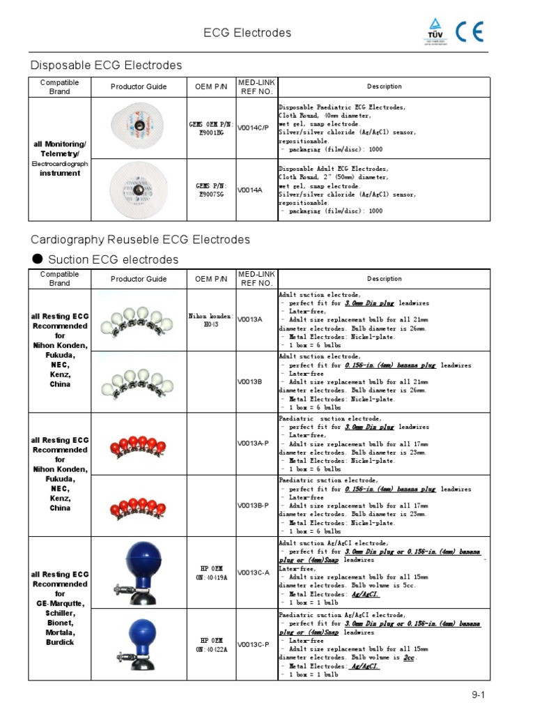 Ecg Electrodes | PDF | Science & Mathematics