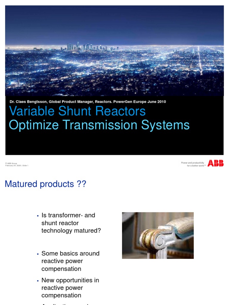 Shunt Reactors ABB | PDF