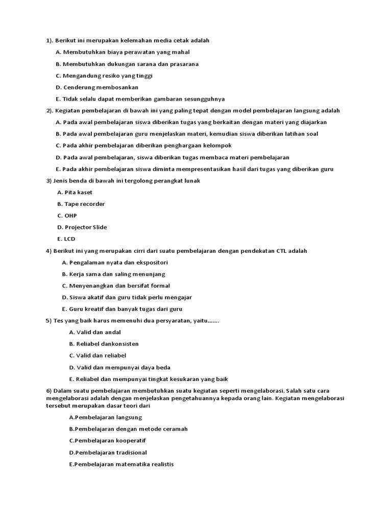 Soal Latihan Ogn Fix | PDF