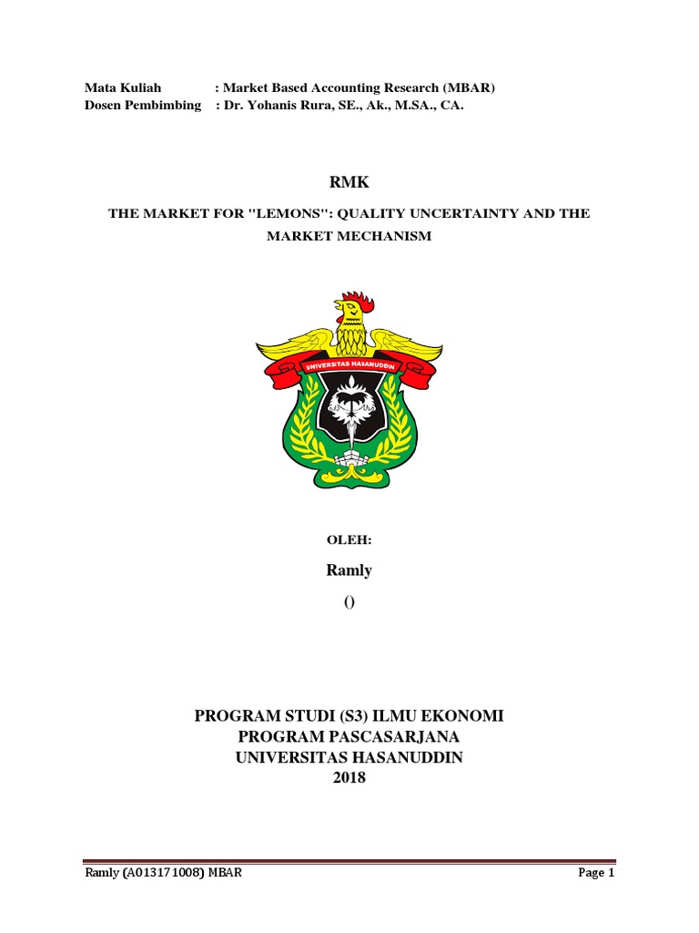Contoh RMK | PDF