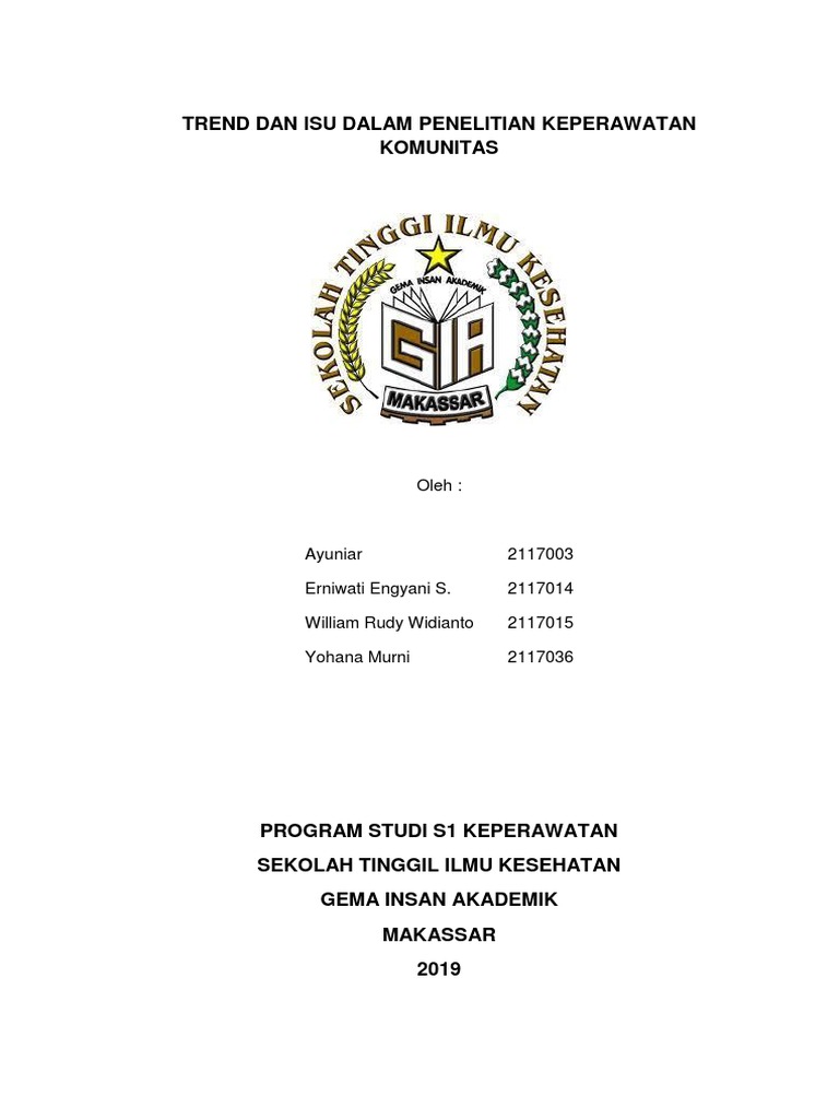 Tren Dan Isu Keperawatan Komunitas | PDF